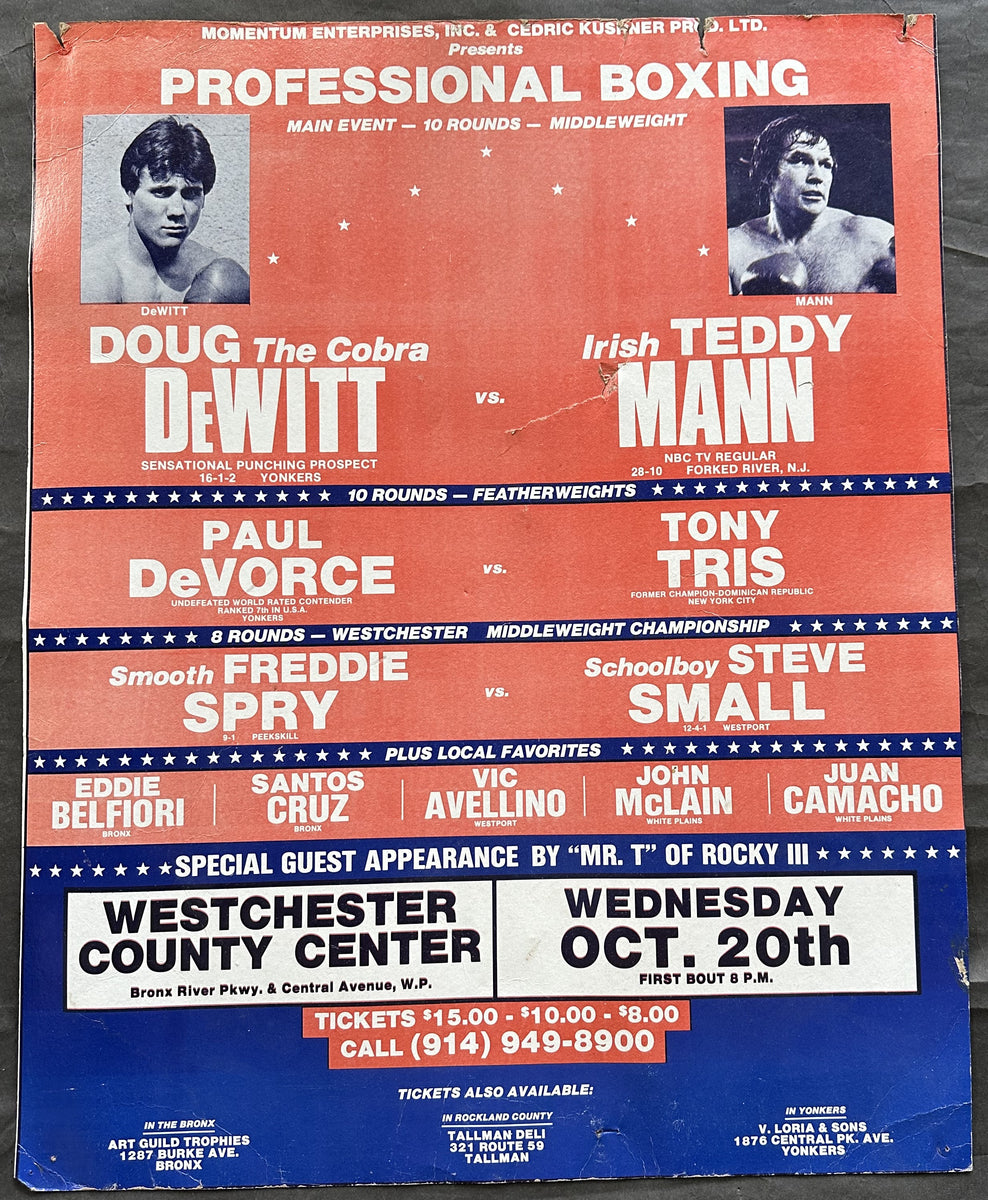 DEWITT, DOUG-TEDDY MANN ON SITE POSTER (1982) – JO Sports Inc.