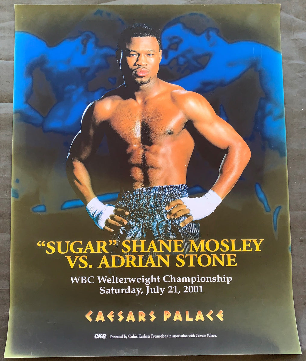 MOSLEY, SUGAR SHANE-ADRIAN STONE ON SITE LOBBY POSTER (2001) – JO Sports Inc.