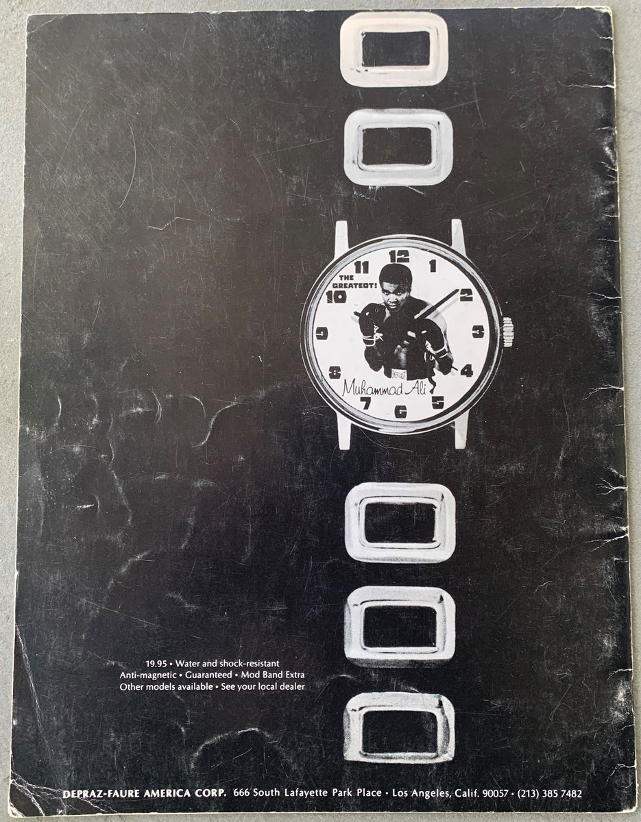 ALI, MUHAMMAD-BUSTER MATHIS SIGNED OFFICIAL PROGRAM (1971-SIGNED BY AL ...