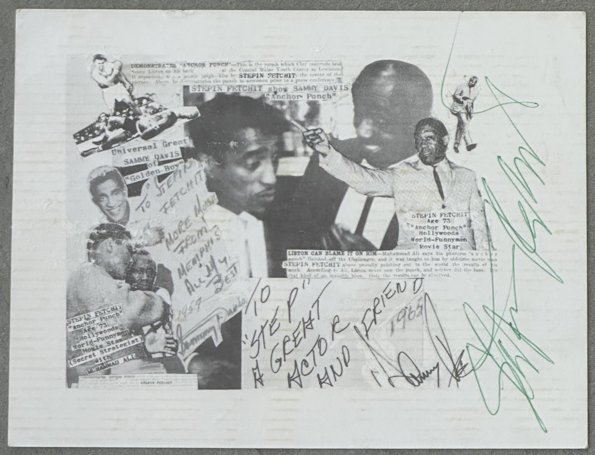 ALI, MUHAMMAD & RAHAMAN ALI & STEPIN FETCHIT SIGNED POSTCARD – JO ...