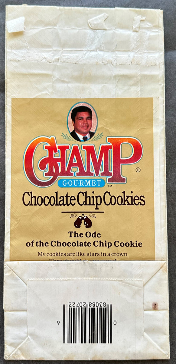 ALI, MUHAMMAD SIGNED CHAMP CHOCOLATE CHIP COOKIES PACKAGE – JO Sports Inc.