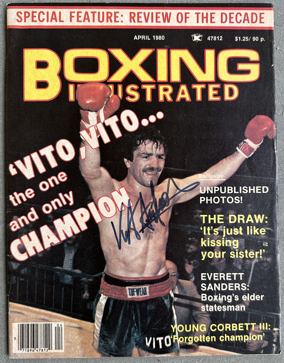 ANTUOFERMO, VITO SIGNED BOXING ILLUSTRATED (APRIL 1980) – JO Sports Inc.
