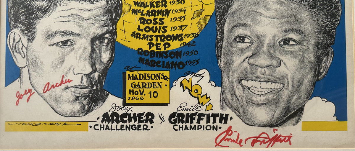 GRIFFITH, EMILE-JOEY ARCHER II SIGNED PRESS KIT (1967-SIGNED BY BOTH ...