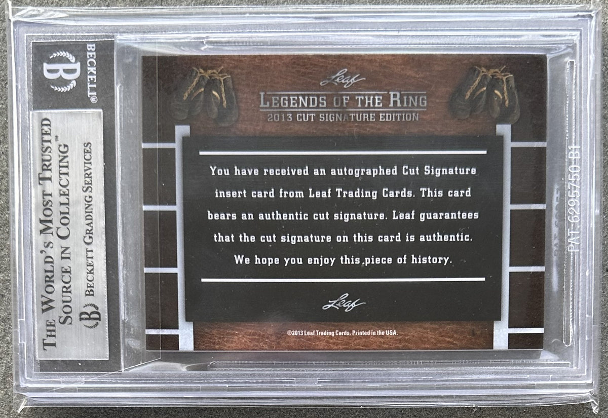 ARUM, BOB LEAF LEGENDS OF THE RING CUT SIGNATURE (2013-BECKETT) – JO ...