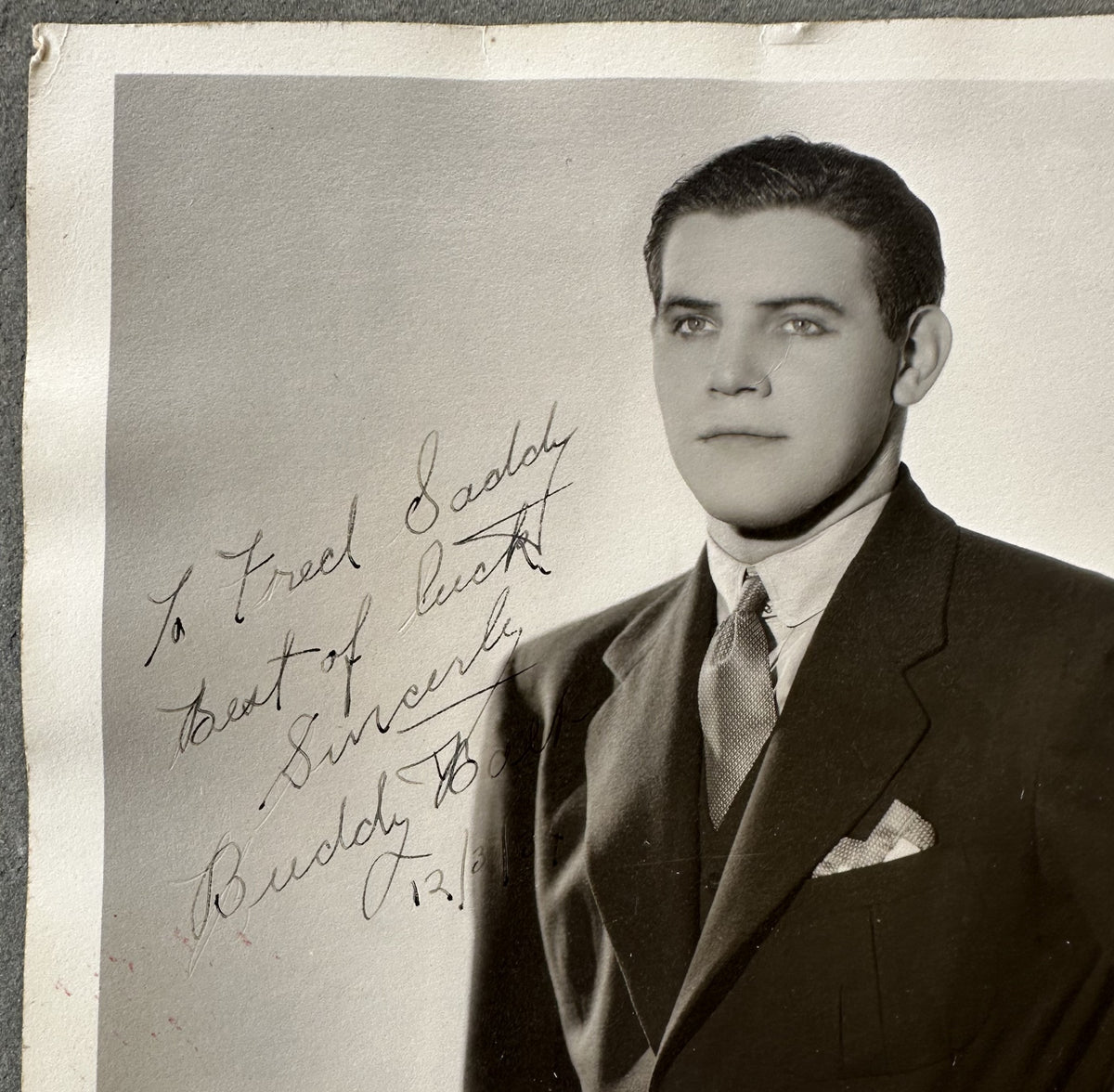 BAER, BUDDY SIGNED STUDIO PHOTO – JO Sports Inc.