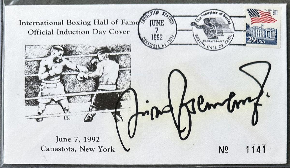 NINO BENVENUTI SIGNED BOXING HALL OF FAME FIRST DAY ENVELOPE (1992 ...