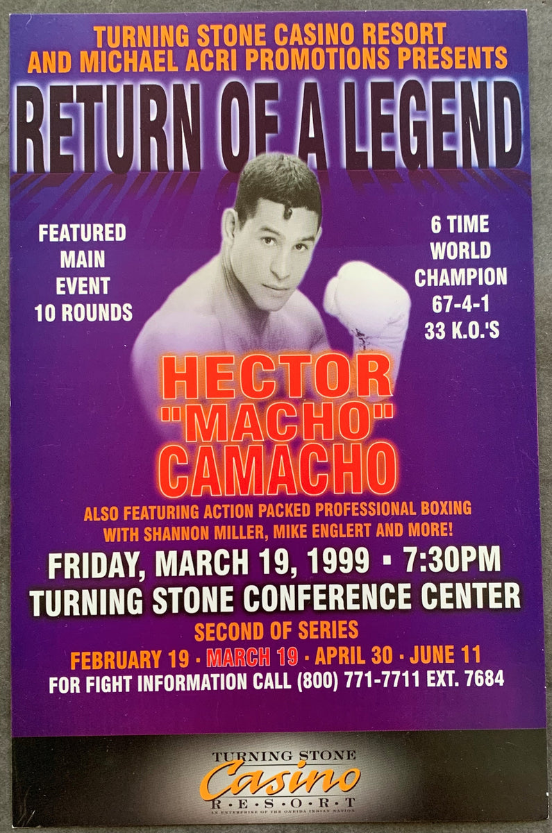 CAMACHO, HECTOR "MACHO MAN"-SCOTT SMITH ADVERTISING POSTCARD (1999 ...