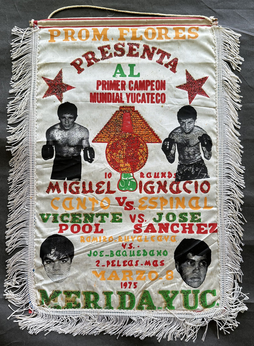 CANTO, MIGUEL-IGNACIO ESPINAL SOUVENIR BANNER (1975) – JO Sports Inc.