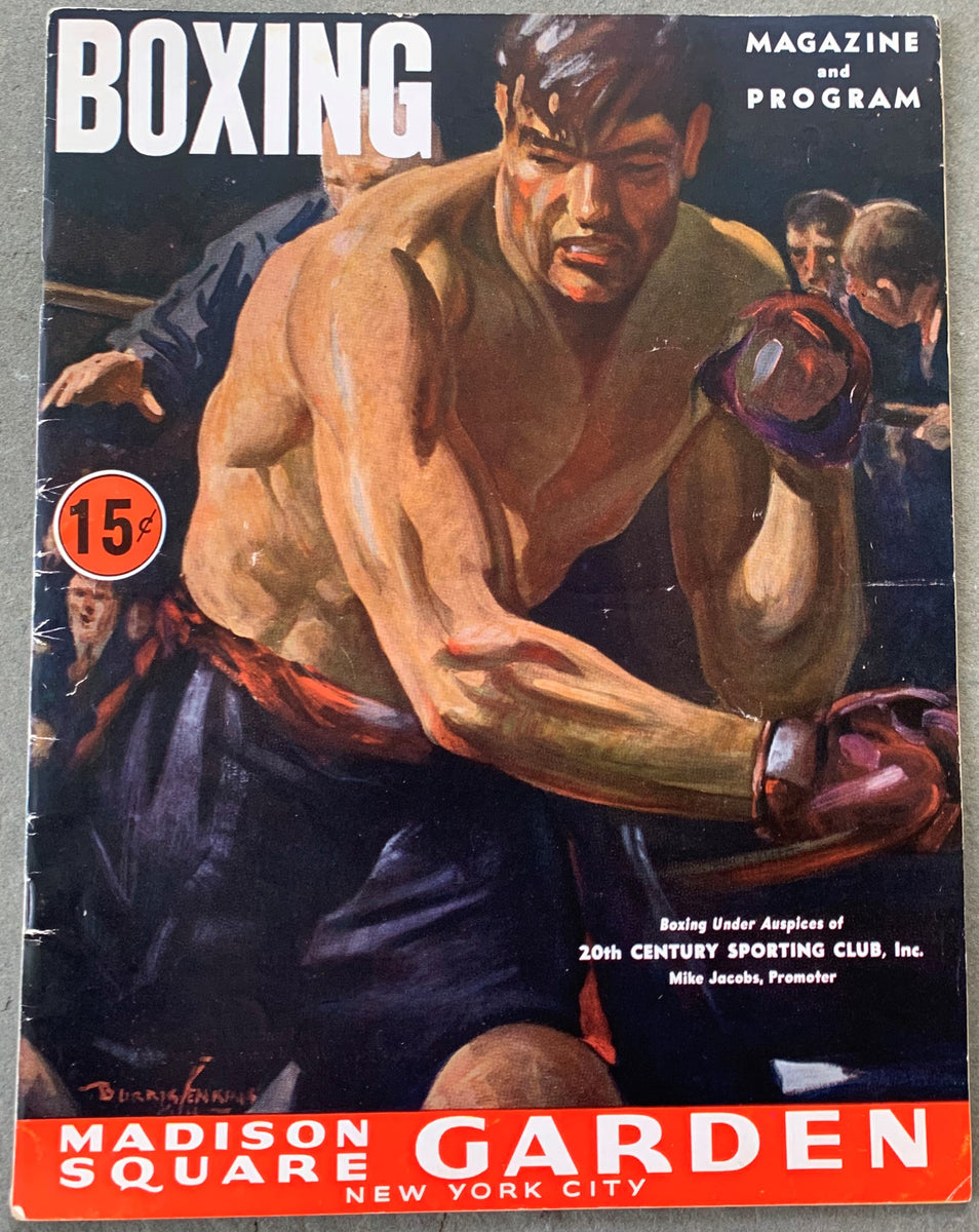 CANZONERI, TONY-AL "BUMMY" DAVIS OFFICIAL PROGRAM (1939) – JO Sports Inc.