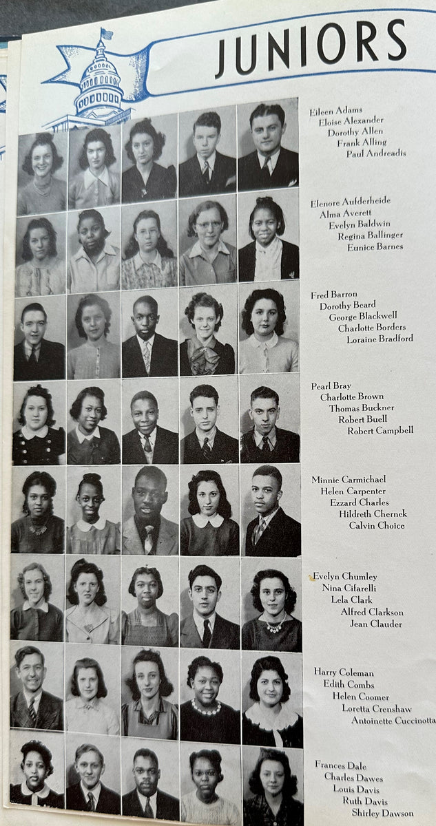 CHARLES, EZZARD JUNIOR YEAR HIGH SCHOOL YEARBOOK (1941) – JO Sports Inc.