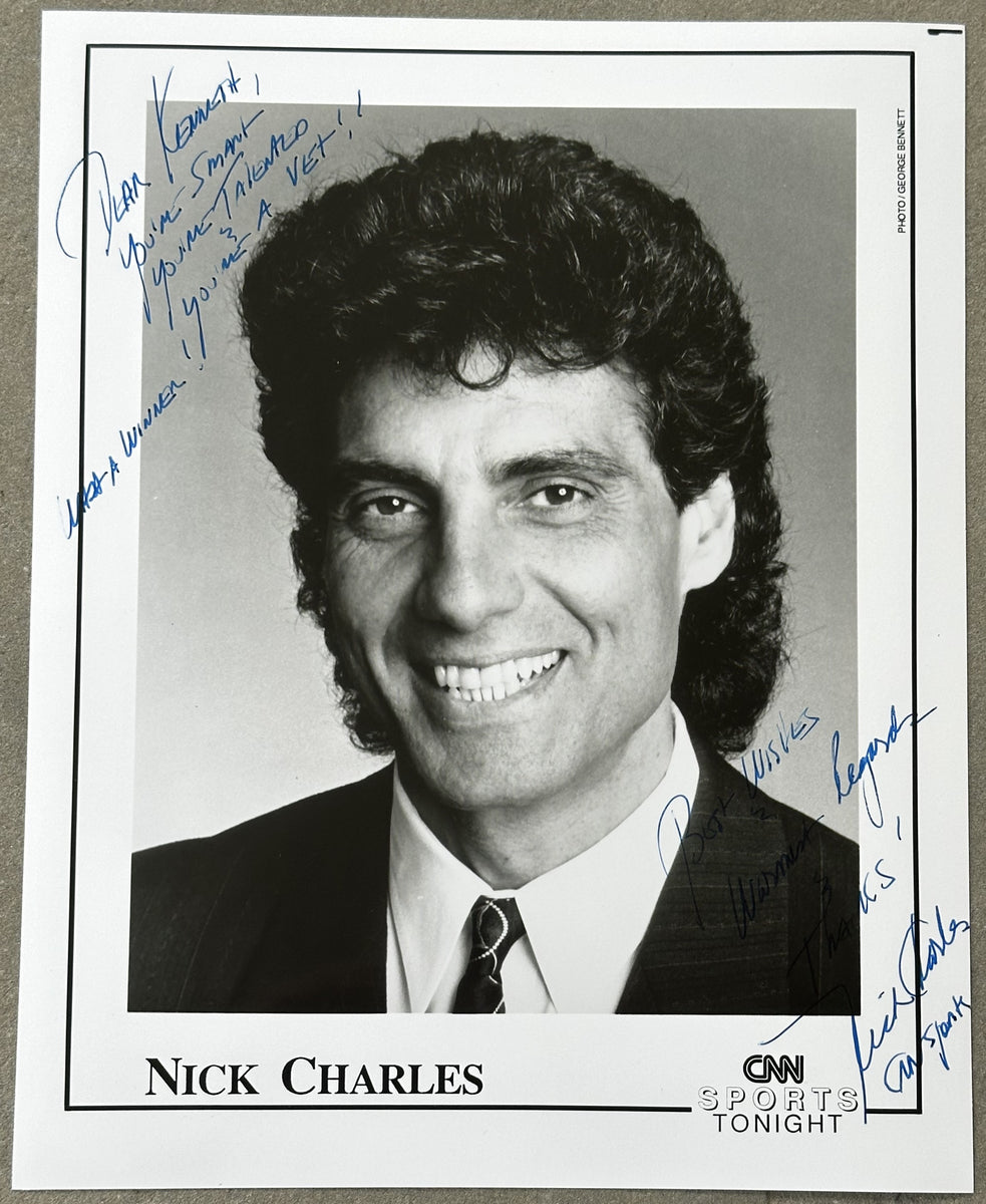 CHARLES, NICK VINTAGE SIGNED PHOTO – JO Sports Inc.