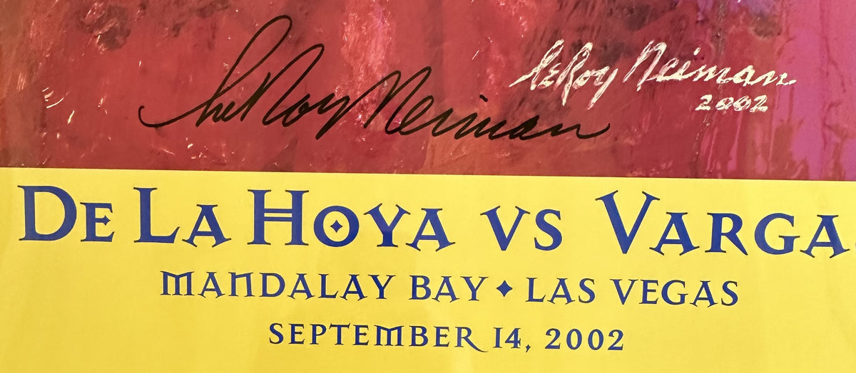 DE LA HOYA, OSCAR-FERNANDO VARGAS LIMITED EDITION SIGNED POSTER (2002 ...