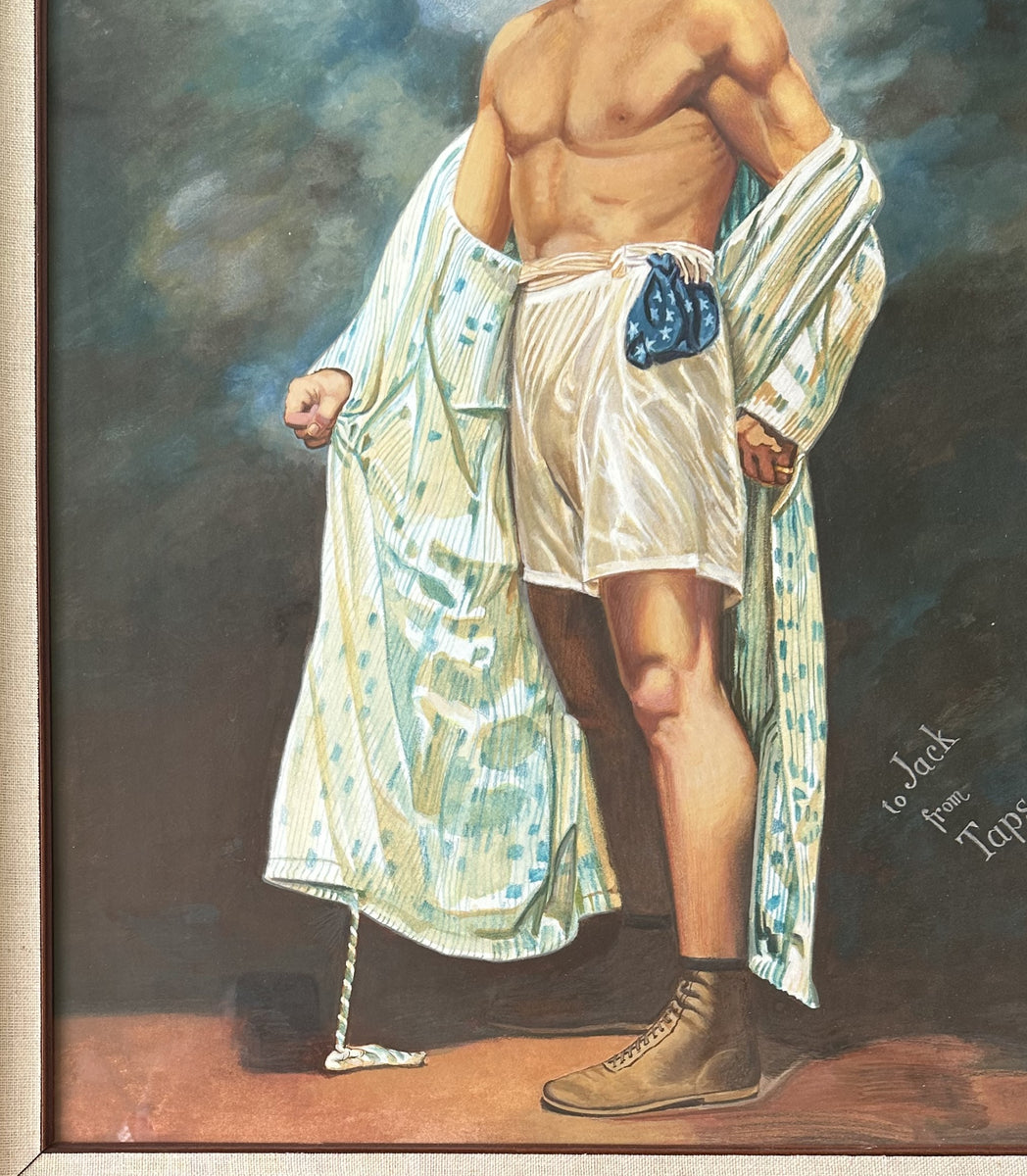 DEMPSEY, JACK HAND PAINTED PHOTOGRAPH (FAMOUS POSE-JACK DEMPSEY COLLEC ...