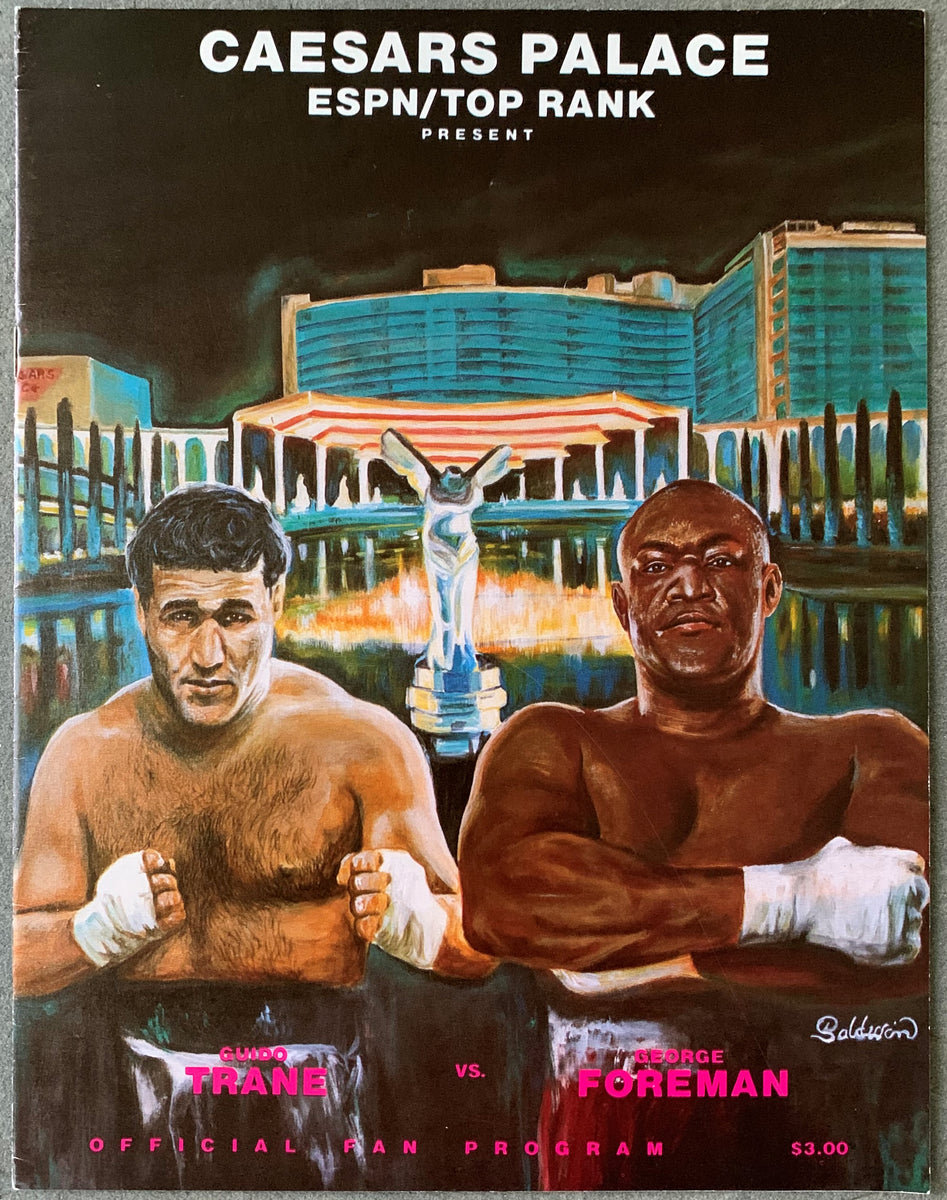 FOREMAN, GEORGE-GUIDO TRANE OFFICIAL PROGRAM (1988) – JO Sports Inc.