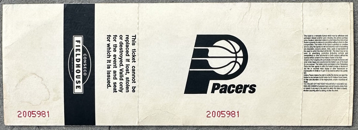 FORREST, VERNON-SHANE MOSLEY II ON SITE FULL TICKET (2002) – JO Sports Inc.