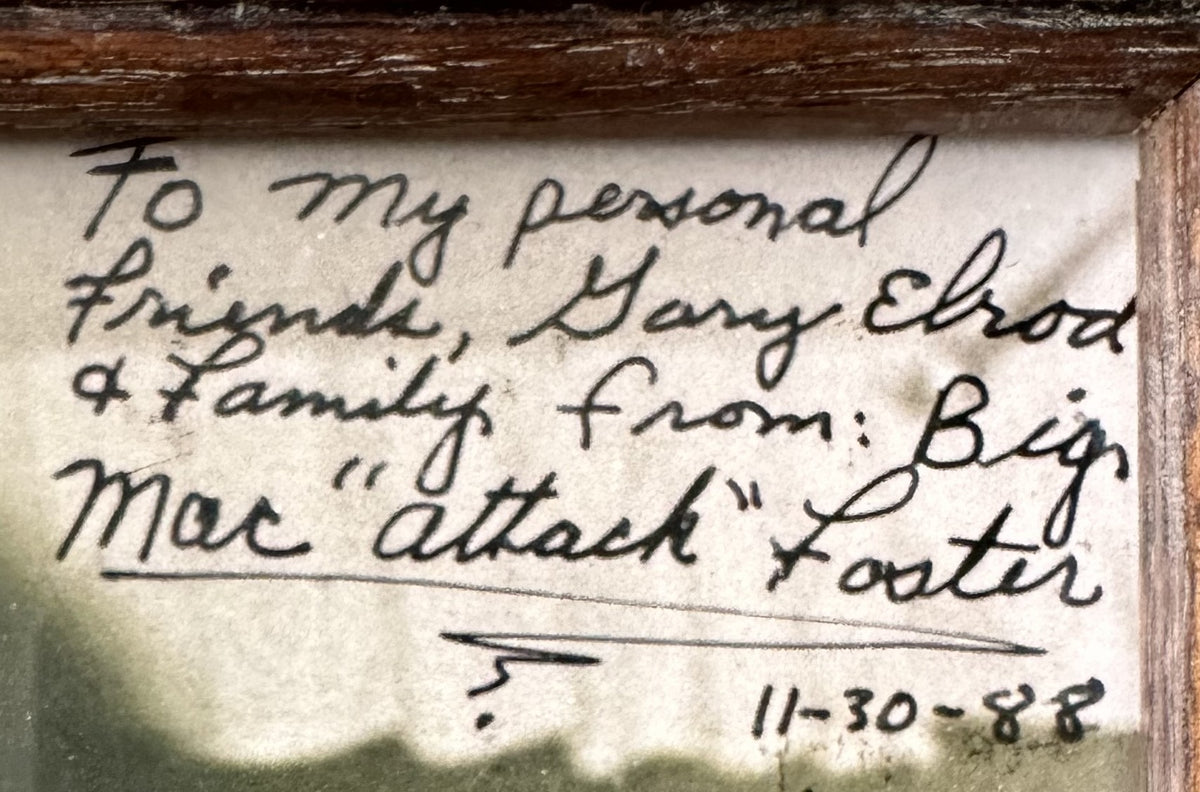 FOSTER, MAC DUAL SIGNED PHOTO – JO Sports Inc.