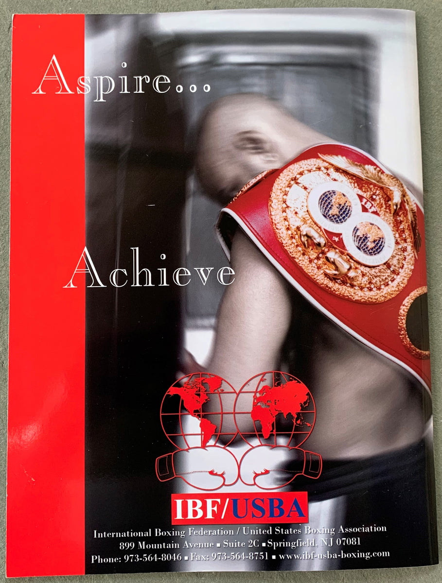 FURY, TYSON-STEVE CUNNINGHAM OFFICIAL PROGRAM (2013) – JO Sports Inc.