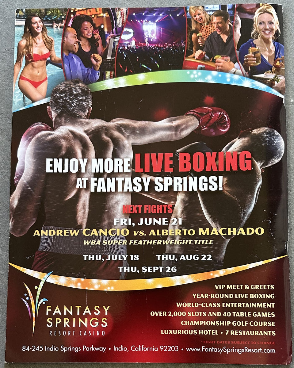 FURY, TYSON-TOM SCHWARZ OFFICIAL PROGRAM (2019) – JO Sports Inc.