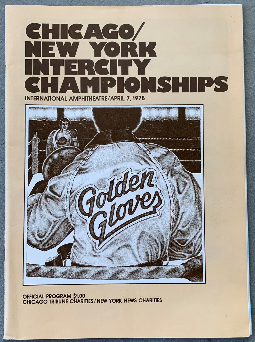 1978 NEW YORK CITY-CHICAGO GOLDEN GLOVES INTERCITY CHAMPIONSHIP PROGRA ...