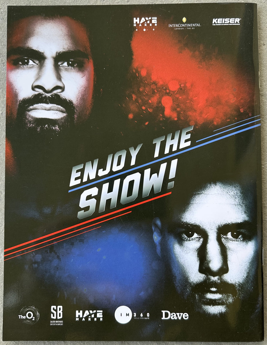 HAYE, DAVID-MARK DE MORI OFFICIAL PROGRAM (2016) – JO Sports Inc.