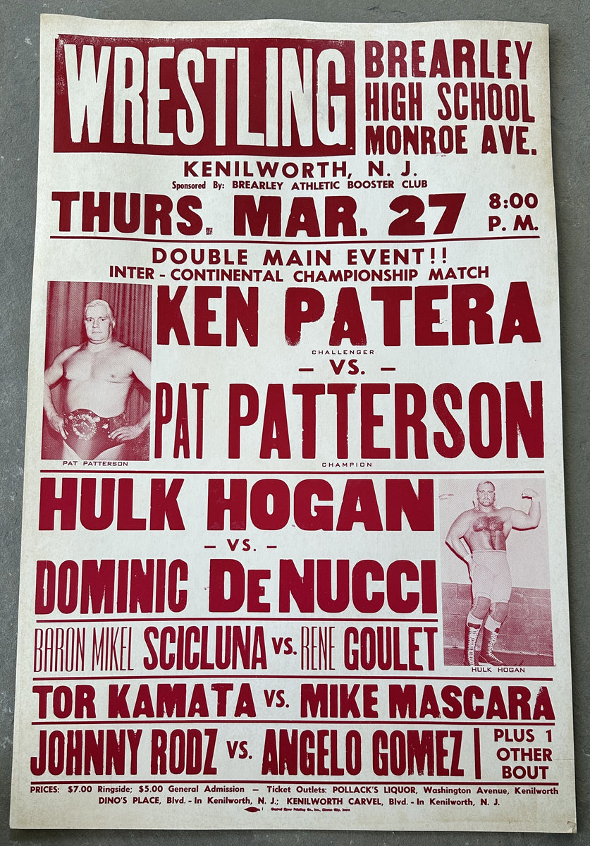 HOGAN, HULK-DOMINIC DENUCCI & KEN PATERA-PAT PATTERSON ON SITE POSTER ...