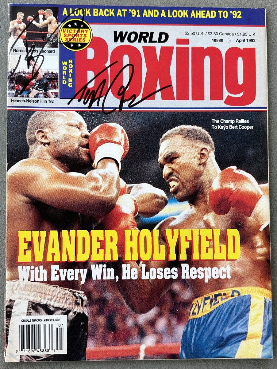 NORRIS, TERRY & JEFF FENECH SIGNED WORLD BOXING (1992-JSA) – JO Sports Inc.