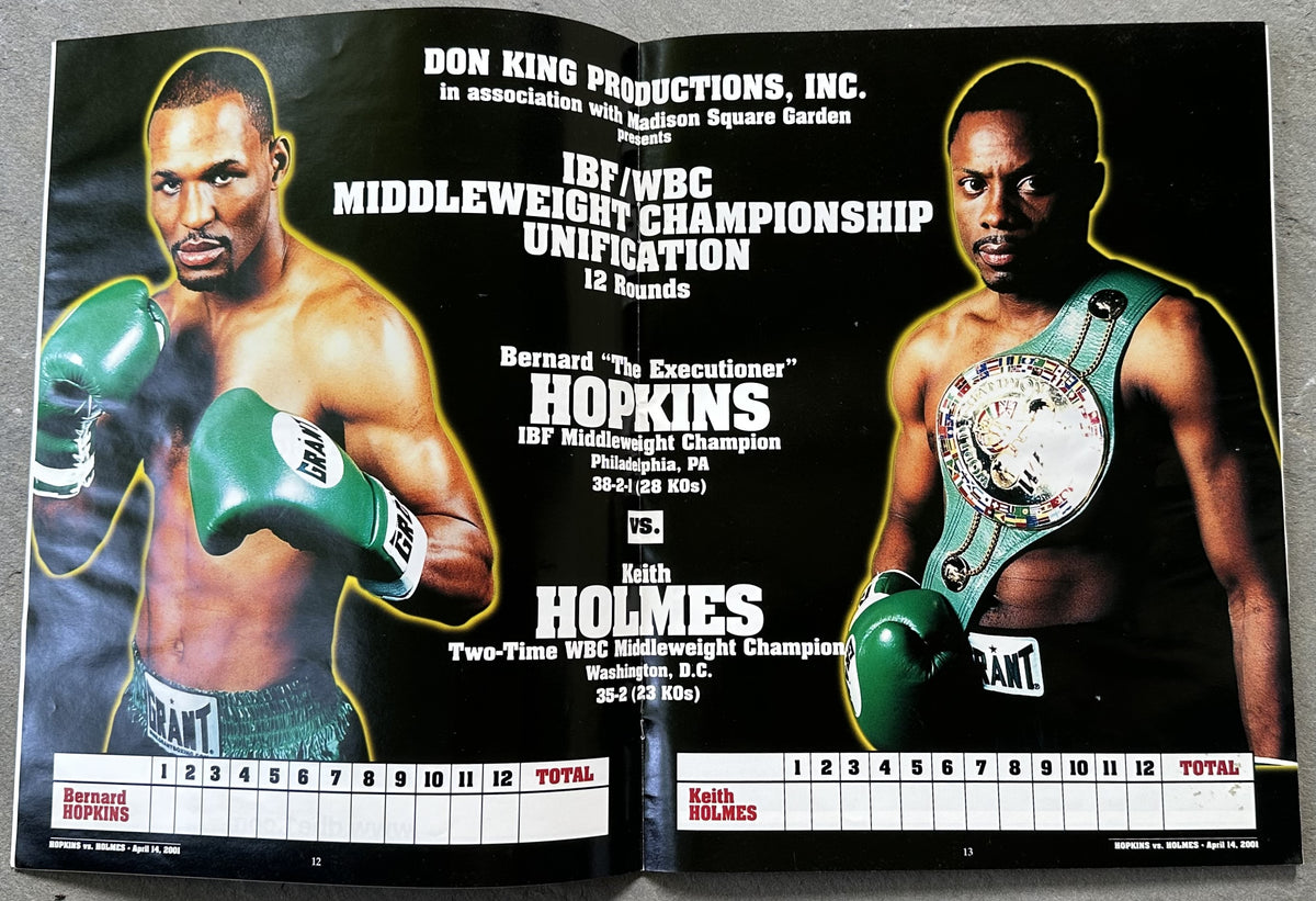 HOPKINS, BERNARD-KEITH HOLMES & FELIX TRINIDAD-WILLIAM JOPPY OFFICIAL ...
