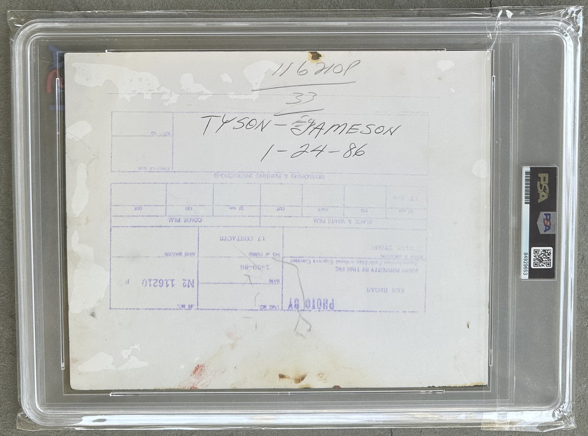 TYSON, MIKE-MIKE JAMESON ORIGINAL PHOTO (1986-PSA/DNA) – JO Sports Inc.