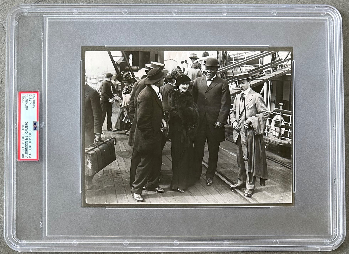 JOHNSON, JACK & LUCILLE CAMERON ORIGINAL TYPE 1 PHOTOGRAPH (1913) – JO ...