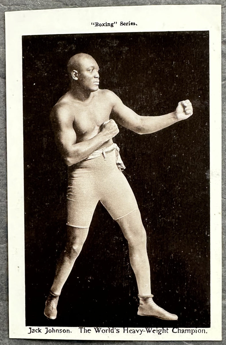 JOHNSON, JACK BOXING SERIES 1910 PHOTO POSTCARD – JO Sports Inc.