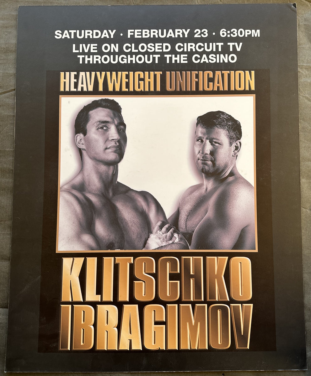 KLITSCHKO, WLADIMIR-SULTAN IBRAGIMOV CLOSED CIRCUIT POSTER (2008) – JO ...