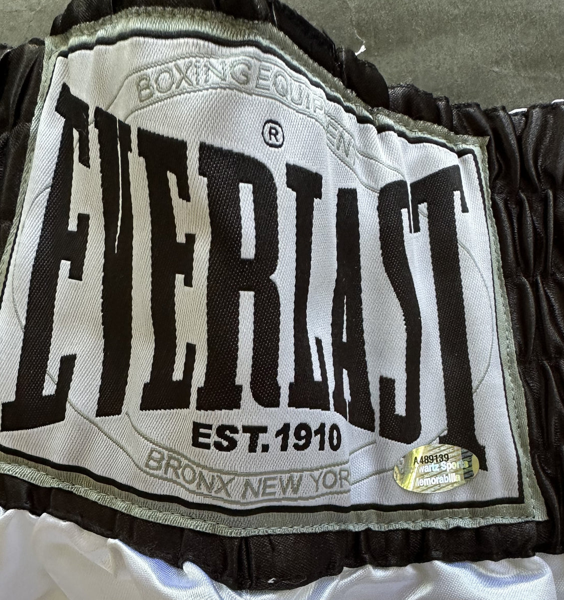 LEWIS, LENNOX SIGNED BOXING TRUNKS (SCHWARTZ SPORTS AUTHENTICATED) – JO ...