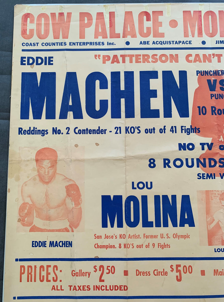 MACHEN, EDDIE-MIKE DEJOHN ON SITE POSTER (1961) – JO Sports Inc.