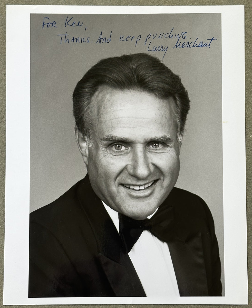 MERCHANT, LARRY VINTAGE SIGNED PHOTO – JO Sports Inc.