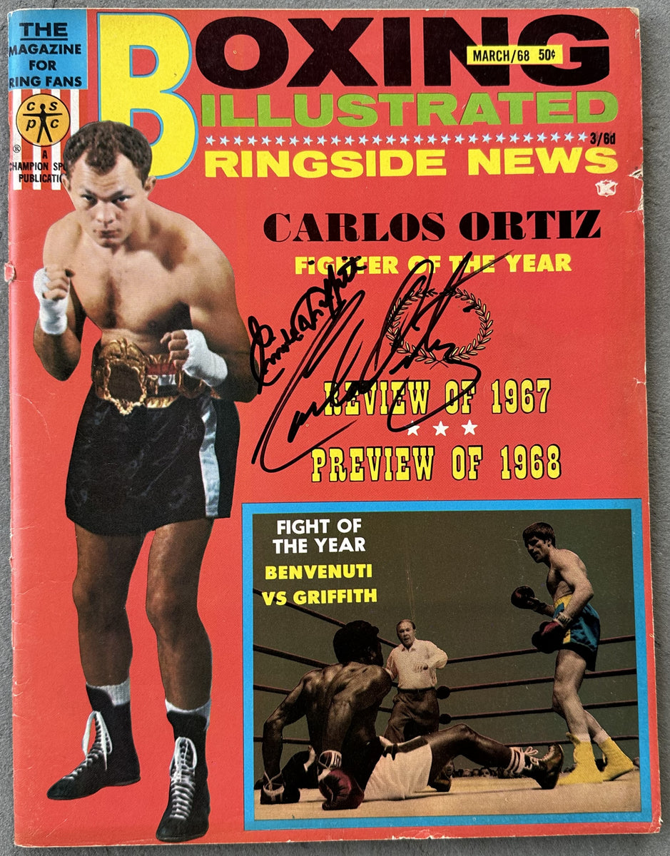 ORTIZ, CARLOS & EMILE GRIFFITH SIGNED BOXING ILLUSTRATED (1968-JSA ...