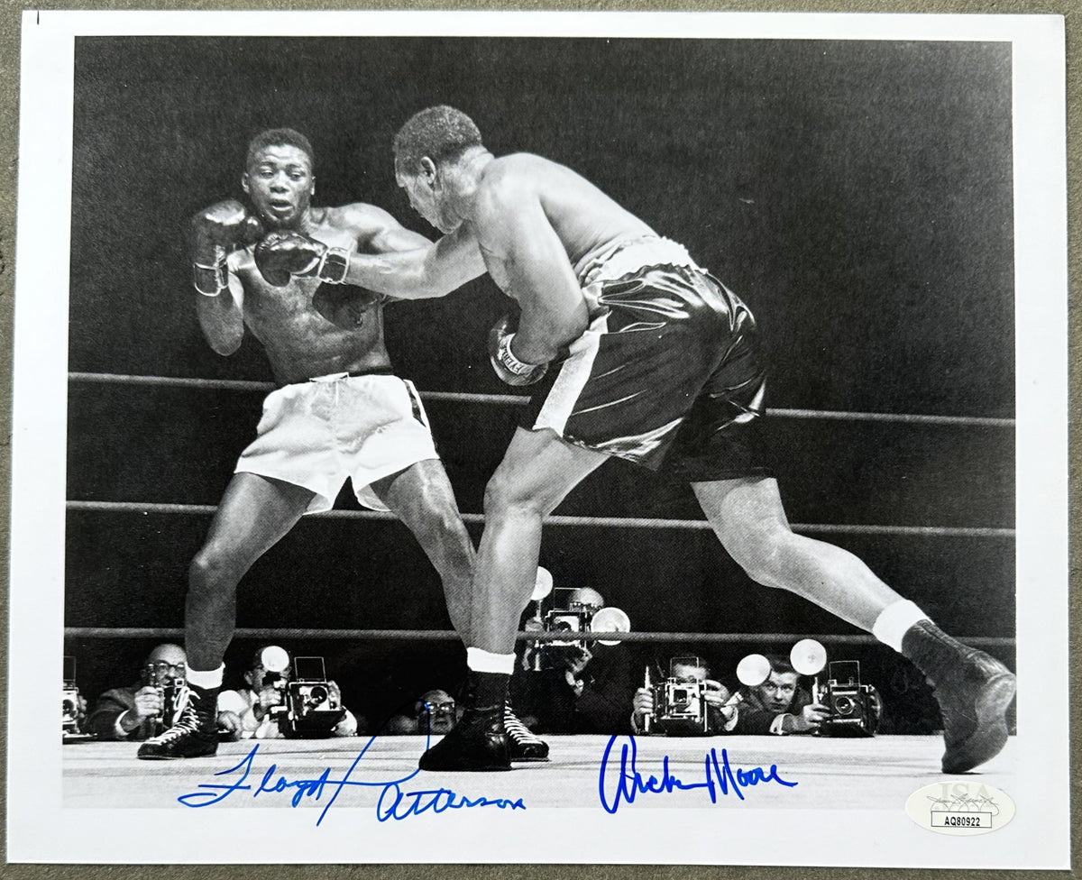 PATTERSON, FLOYD & ARCHIE MOORE SIGNED PHOTO (JSA) – JO Sports Inc.