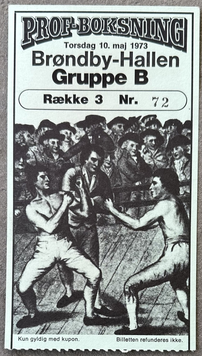 QUARRY, MIKE-TOM BOGS ON SITE STUBLESS TICKET (1973) – JO Sports Inc.