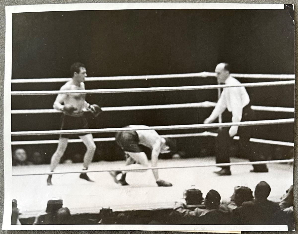ROSS, BARNEY-TONY CANZONERI ORIGINAL TYPE 1 WIRE PHOTO (1933-3RD ROUND ...