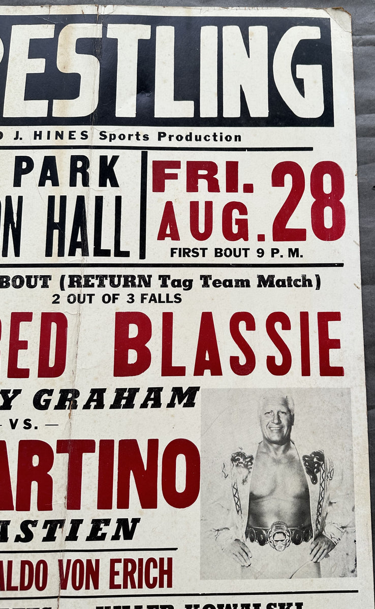 SAMMARTINO, BRUNO & RED BASTIEN VS FRED BLASSIE & DR. JERRY GRAHAM ON ...