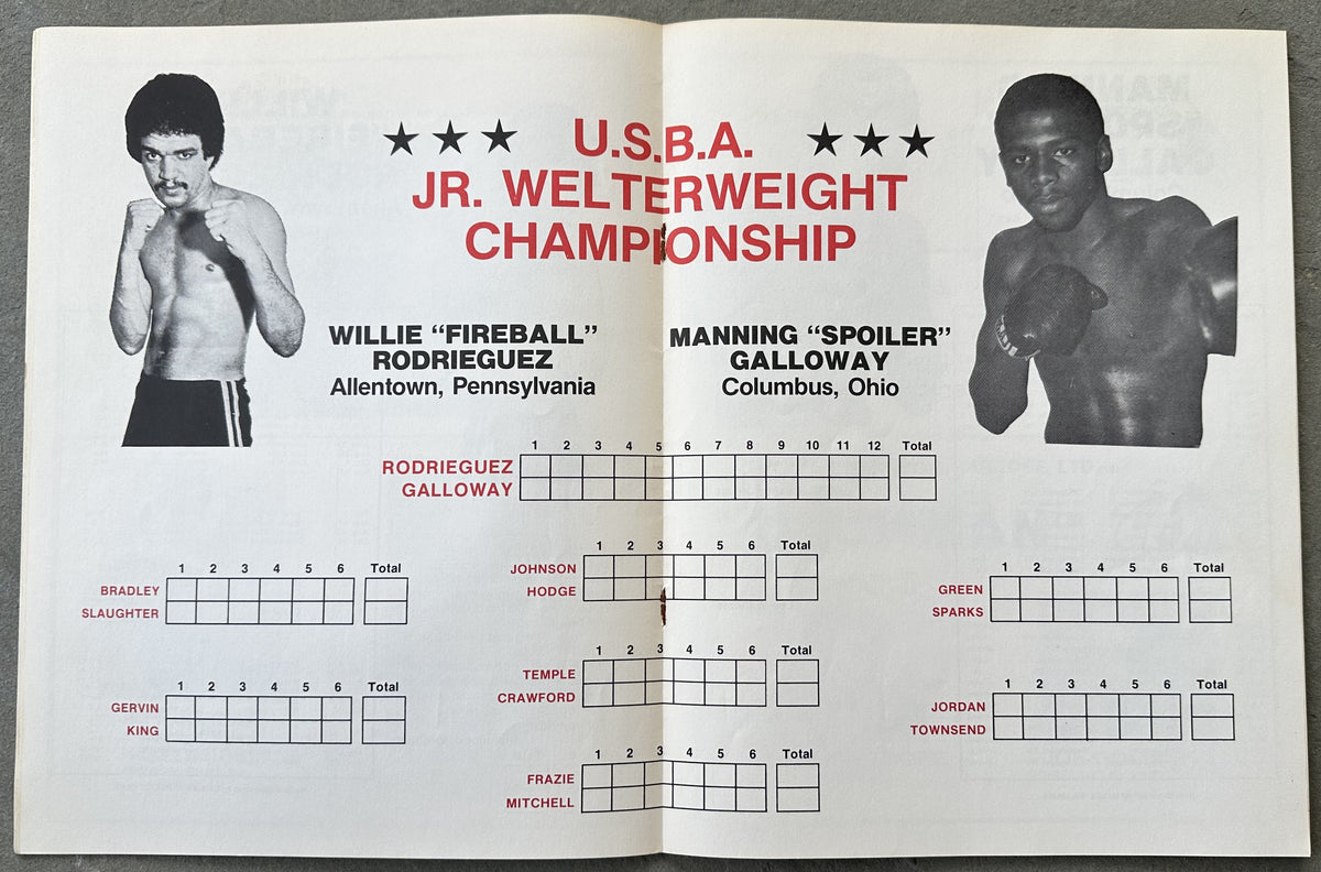 RODRIGUEZ, WILLIE "FIREBALL"-MANNING GALLOWAY & BOBBY SPARKS-DARRELL G ...