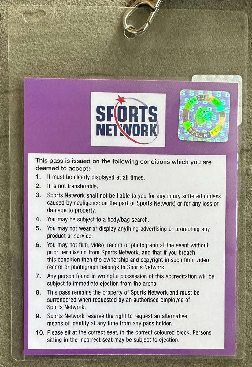 HATTON, RICKY-KOSTYA TSZYU OFFICIALS CREDENTIAL (2005) – JO Sports Inc.