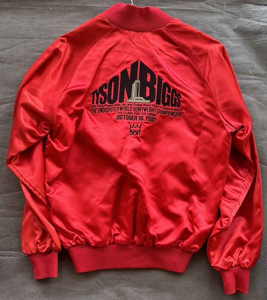 TYSON, MIKE-TYRELL BIGGS SOUVENIR JACKET (1987) – JO Sports Inc.