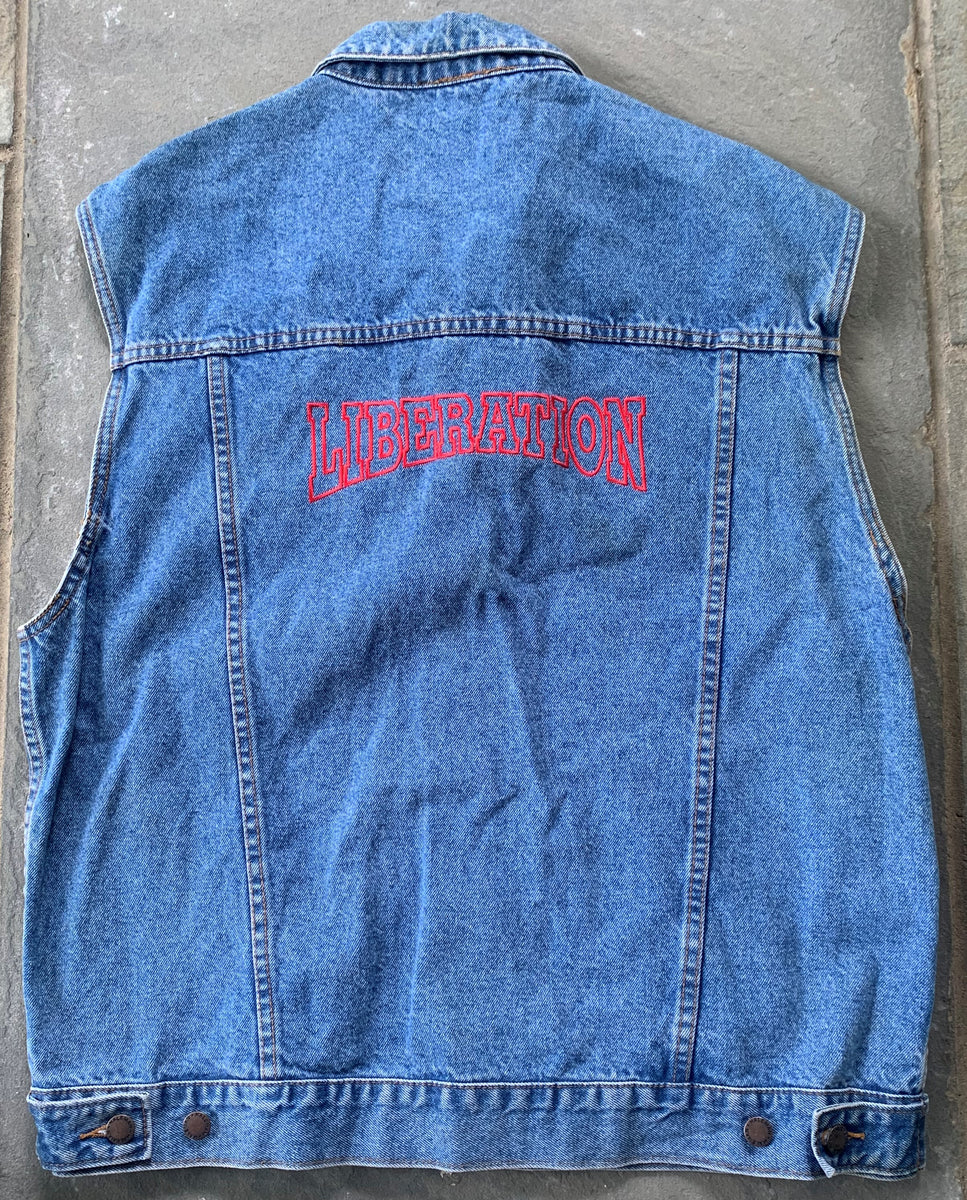 TYSON, MIKE-BRUCE SELDON SOUVENIR DENIM VEST (1996) – JO Sports Inc.