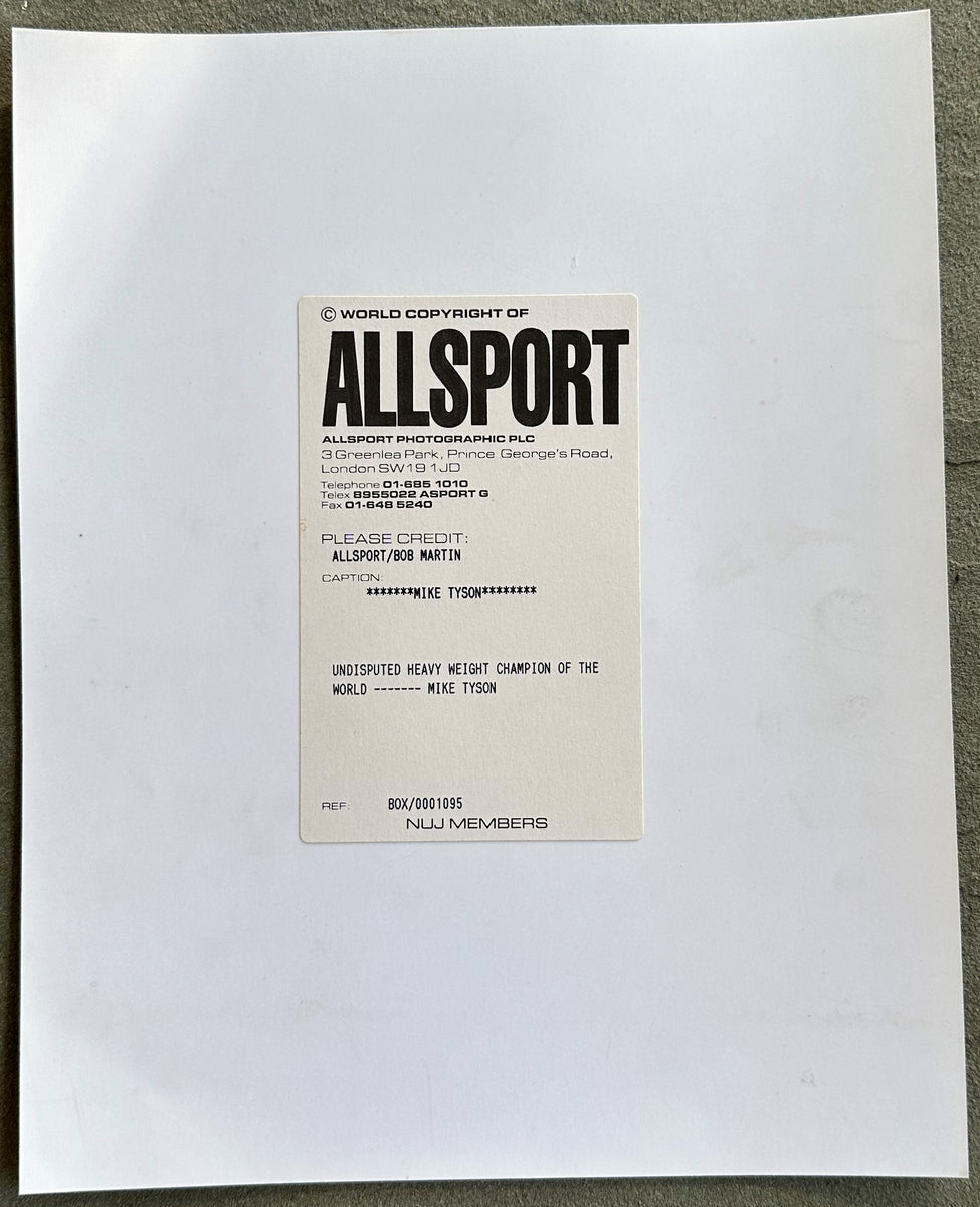 TYSON, MIKE ORIGINAL TYPE 1 PHOTOGRAPH (AS WORLD HEAVYWEIGHT CHAMPION ...