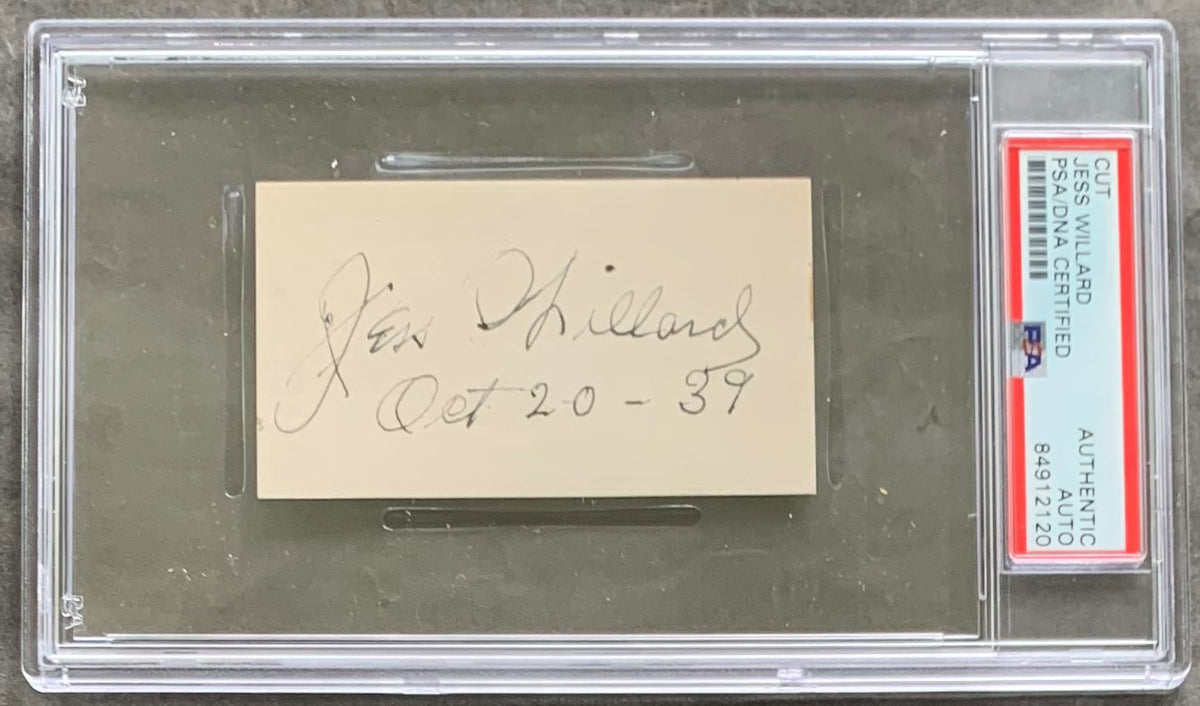 WILLARD, JESS INK SIGNATURE (PSA/DNA) – JO Sports Inc.