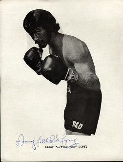LOPEZ, DANNY "LITTLE RED" SIGNED PHOTO – JO Sports Inc.