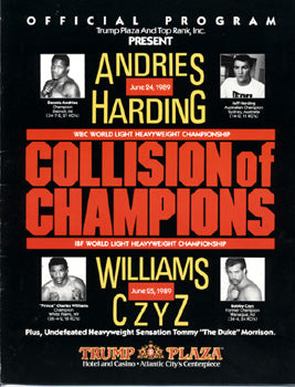 CZYZ, BOBBY-CHARLES WILLIAMS OFFICIAL PROGRAM (1989) – JO Sports Inc.