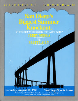 NORRIS, TERRY-BRETT LALLY OFFICIAL PROGRAM (1991) – JO Sports Inc.