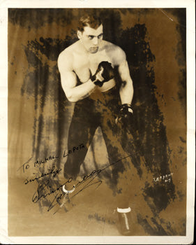 CARNERA, PRIMO SIGNED PROMOTIONAL PHOTO – JO Sports Inc.