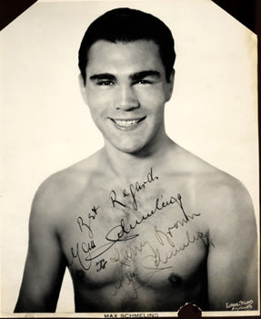 SCHMELING, MAX VINTAGE SIGNED PHOTO – JO Sports Inc.